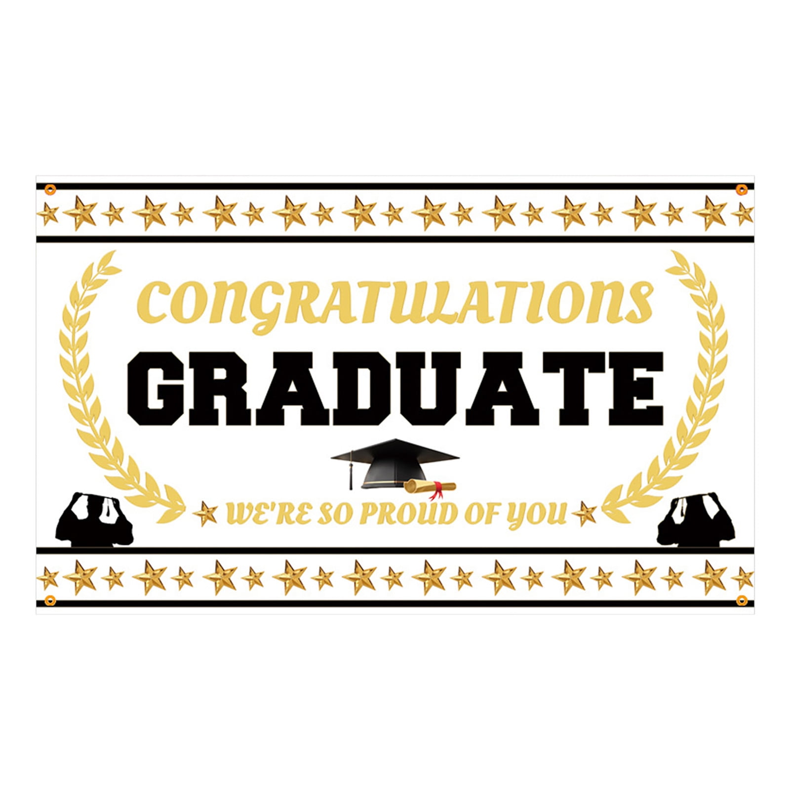Congratulations Banner Memorial Day Decorations Graduation Banner Party ...