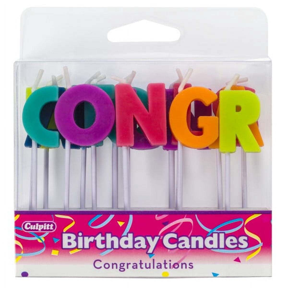 A Birthday Place Bright Letter Candles Birthday Candles - Walmart.com