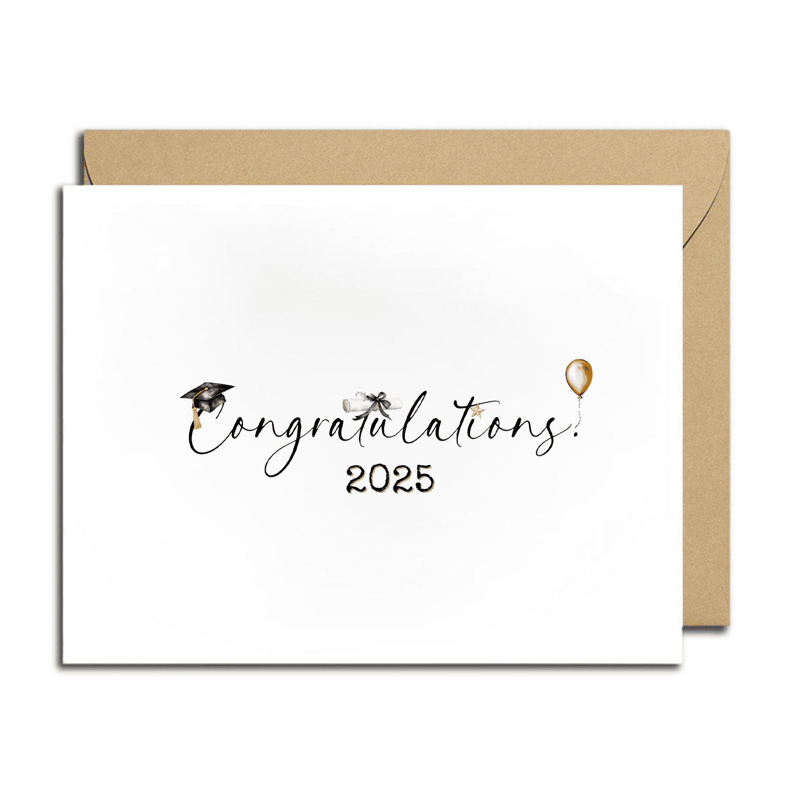 Congratulations Card 2025 – Festive Graduation Greeting with Cap ...