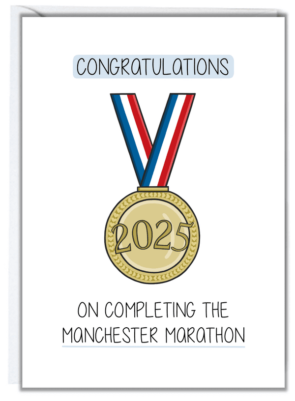 Congratulations Card for Marathon Finishers – "On Completing the ...