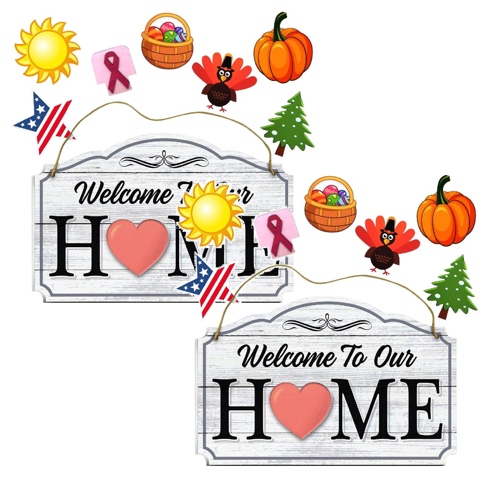 Congratulations Cards Interchangeable Welcome Sign For Front Sign Door ...