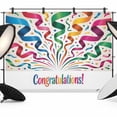 Congratulations Celebration Photography Backdrop 10x8FT, Colorful Dots ...