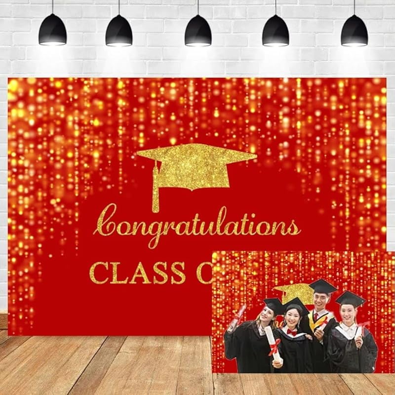 Congratulations Class of 2025 Photography Backdrops Glitter Bokeh ...