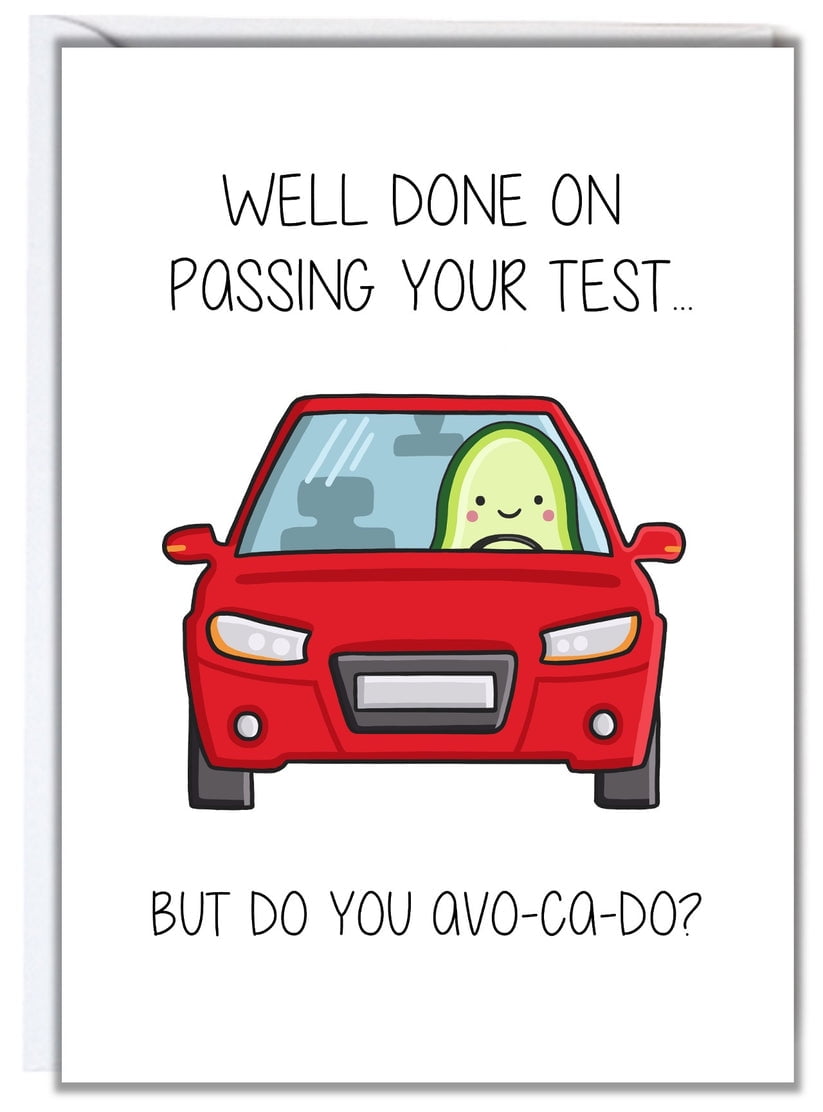 Congratulations Driving Test Card – Quirky “Well Done” Message with ...