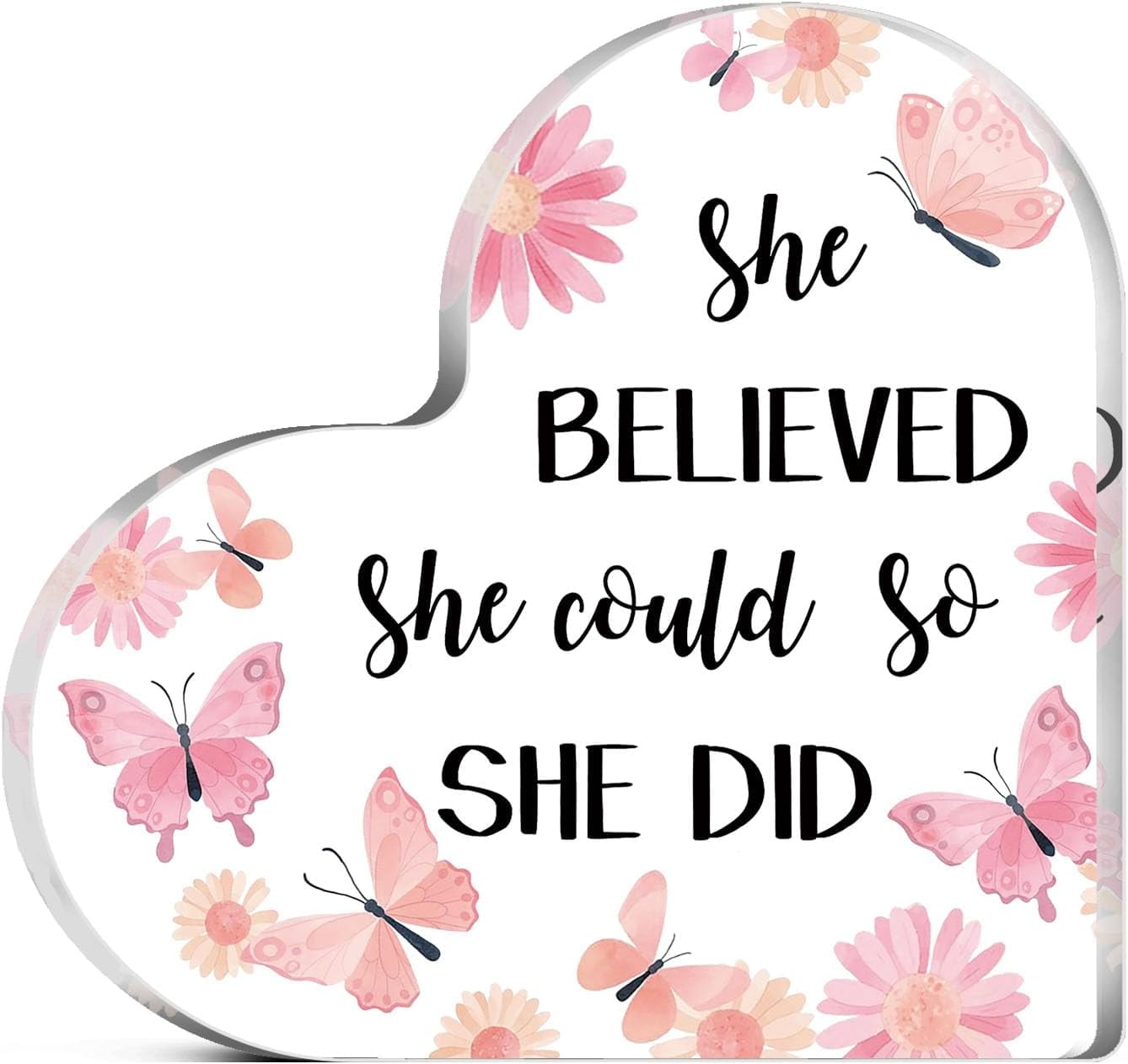 Congratulations Gifts For Women Acrylic Plaque Pink Office Decor Sign ...