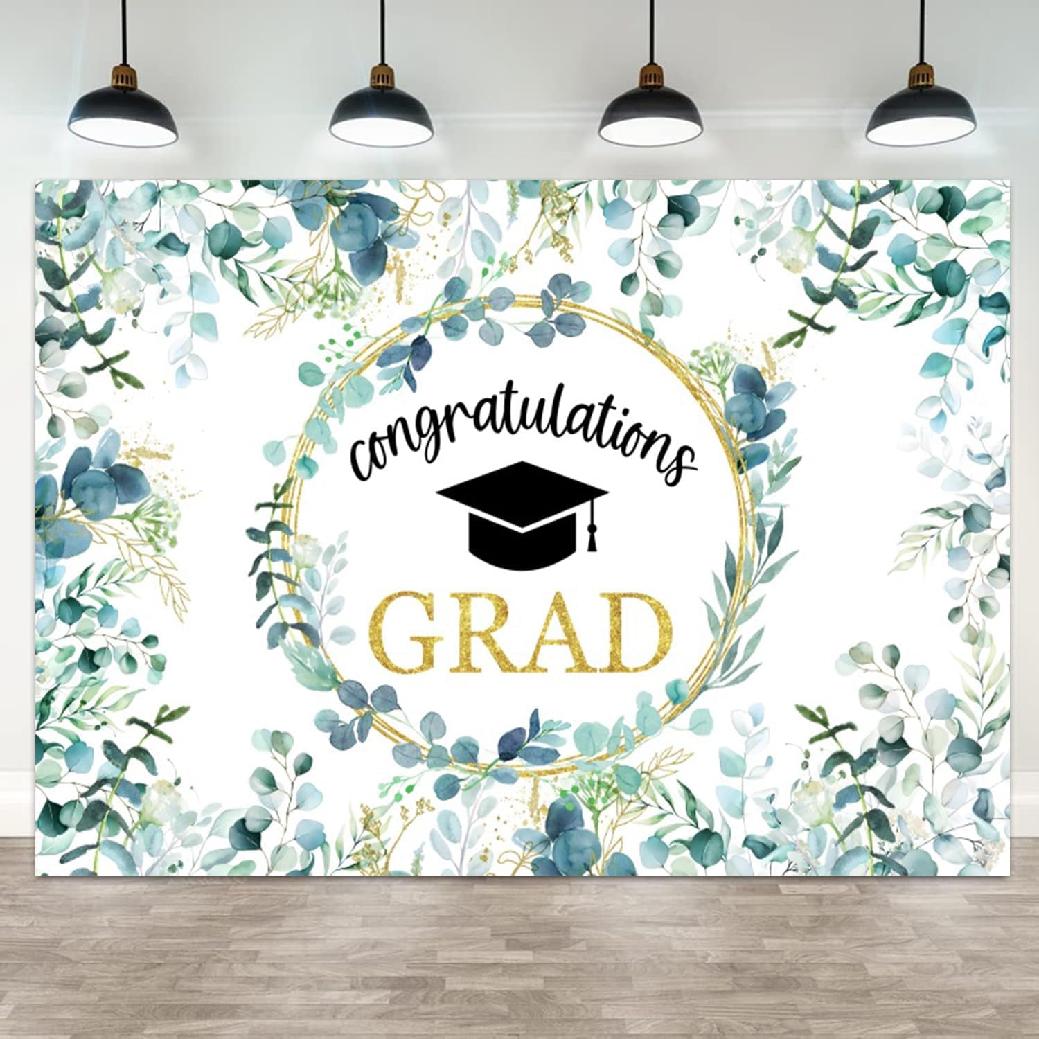 Congratulations Grad Backdrop for Graduation Party Decorations ...