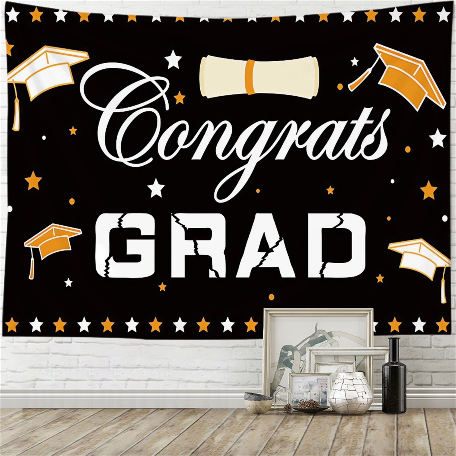 Congratulations Grad Banner - Graduation Backdrop, Graduation ...