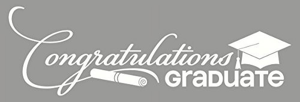 Congratulations Graduate Vinyl Decals Lettering with Graduation Cap ...