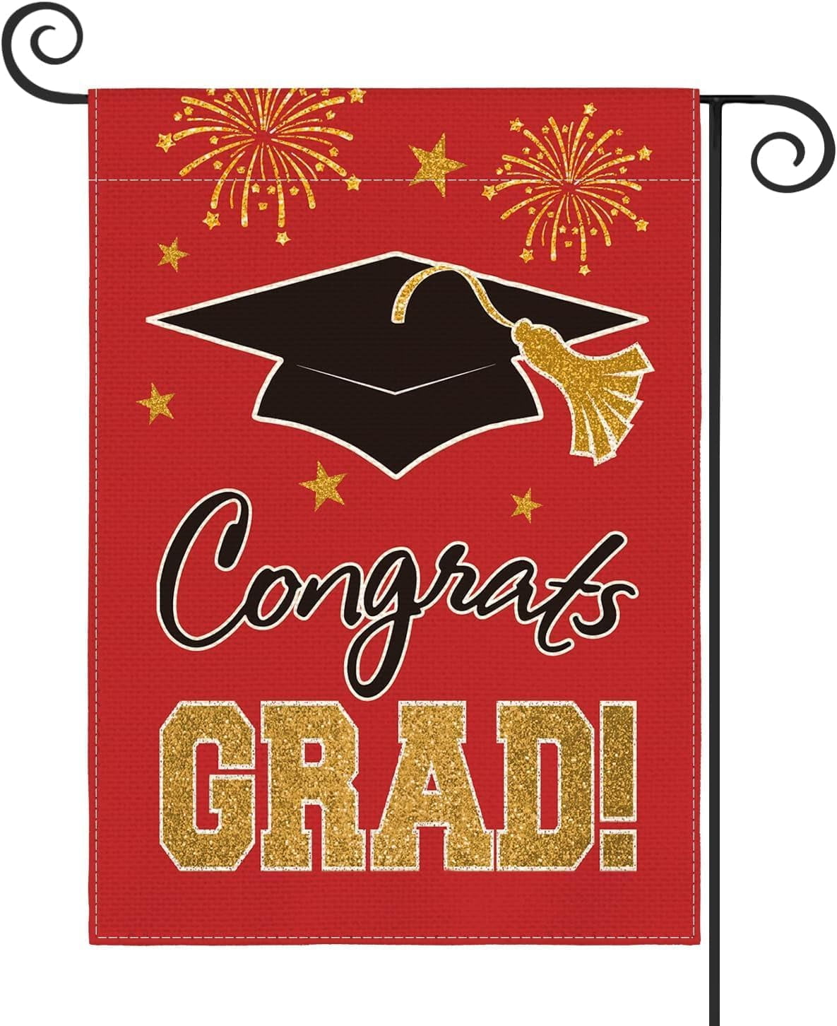 Congratulations Graduation Cap Garden Flag 12.5x18ines, School ...