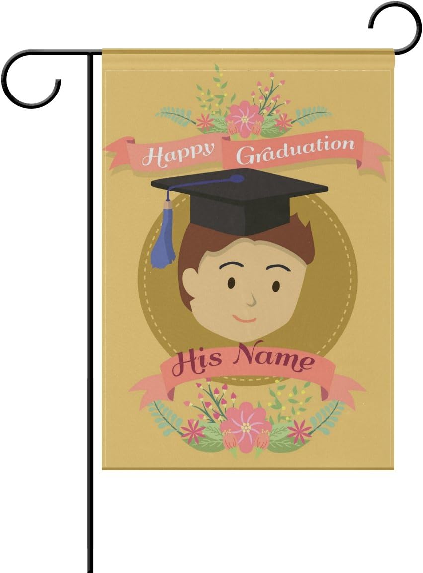 Congratulations Graduation Double Sided Yard Garden Flag，Happy ...