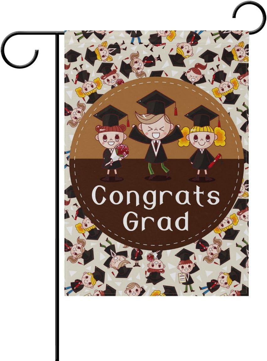 Congratulations Graduation Double Sided Yard Garden Flag，Students in ...