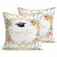 Congratulations Graduations Throw Pillow Covers 20 x 20 Inch Pillow ...