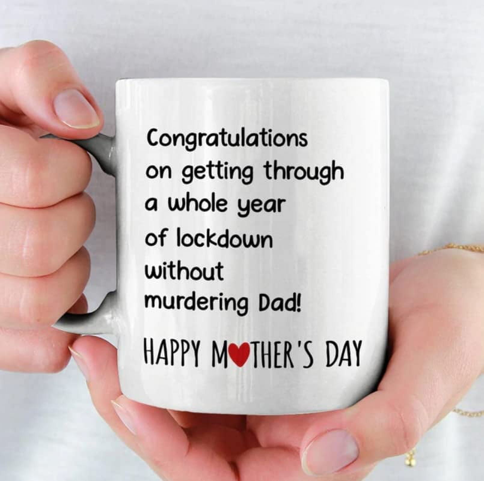 Congratulations Happy Mother's Day Coffee Mug, Mom Mother Tea Cup, Novelty Present for Parents ...