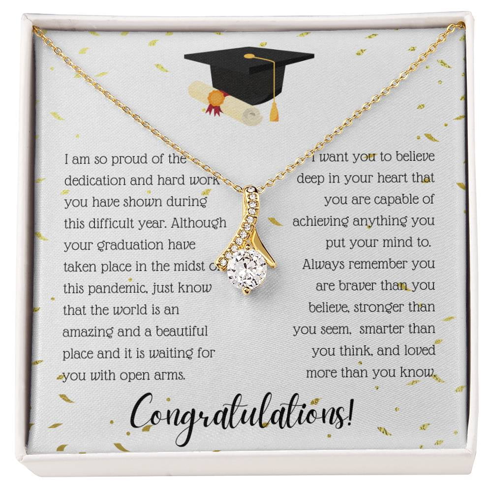 Congratulations I Am So Proud Of You Birthstone Necklace - Graduation ...