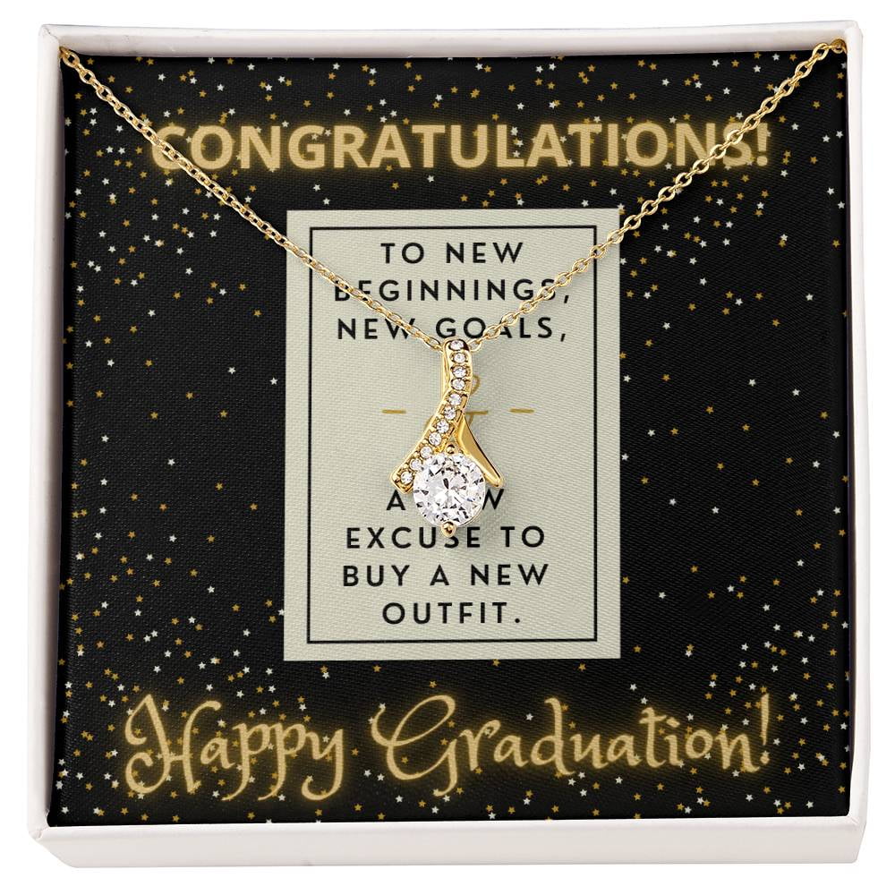 Congratulations I Am So Proud Of You Birthstone Necklace - Graduation ...