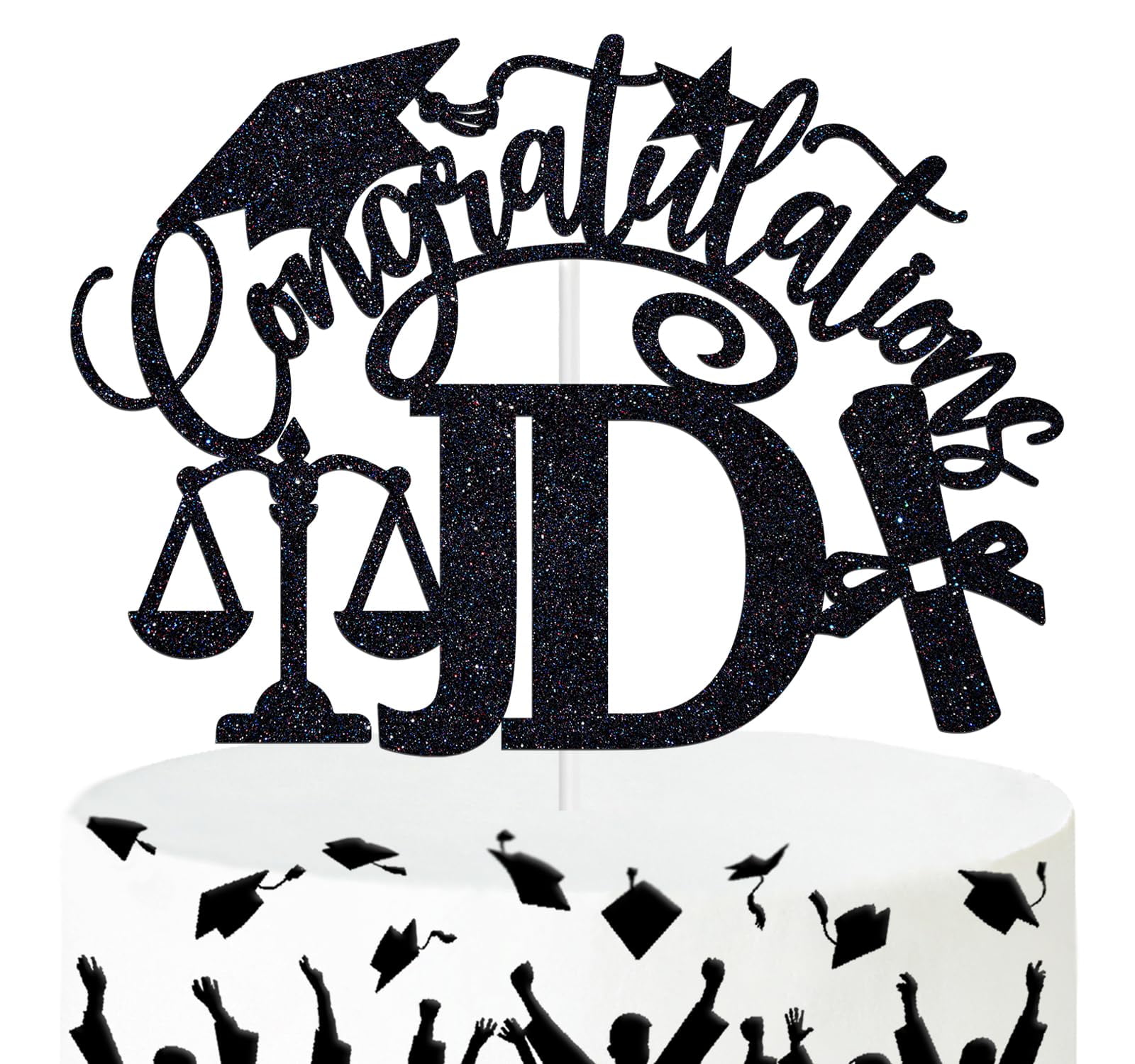 Congratulations JD Cake Topper, Congrats Lawyer/Juris Doctor MDH1Cake ...