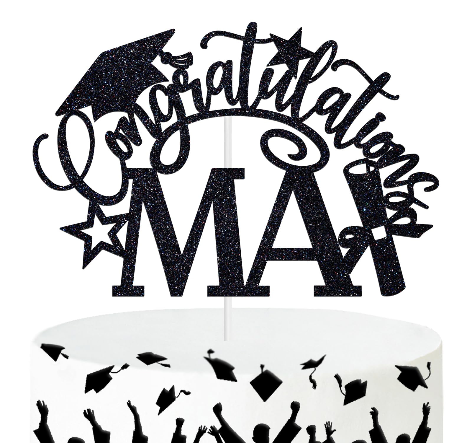 Congratulations MA Cake Topper, Congrats Grad/Master BSL1 of Arts Cake Decor, Class of 2024 ...