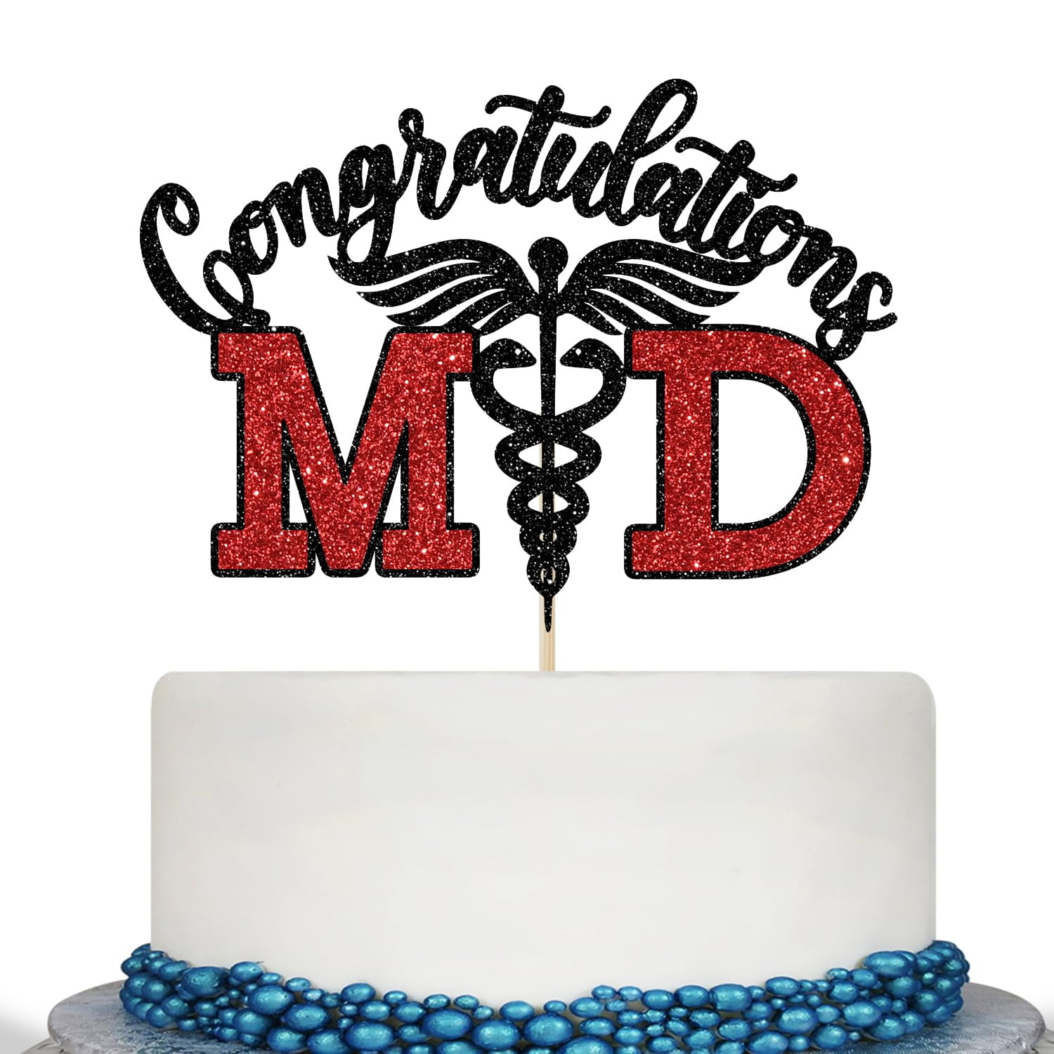 Congratulations MD Cake Topper, Congrats Doctor Grad, H2FSDMed School Survivor, Medical School ...