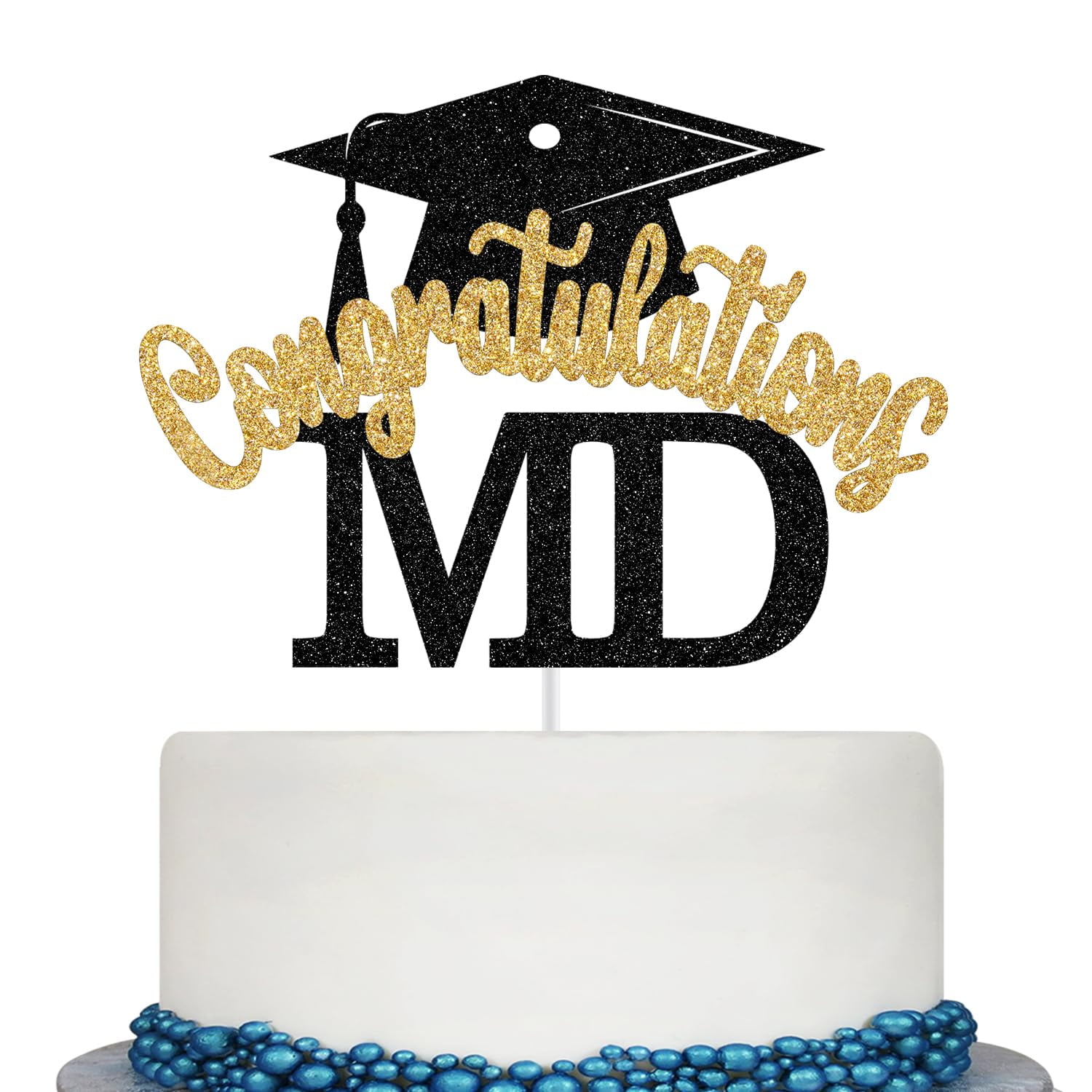 Congratulations MD Cake Topper, Doctor Graduation BSL1 Decorations, Med School Survivor ...