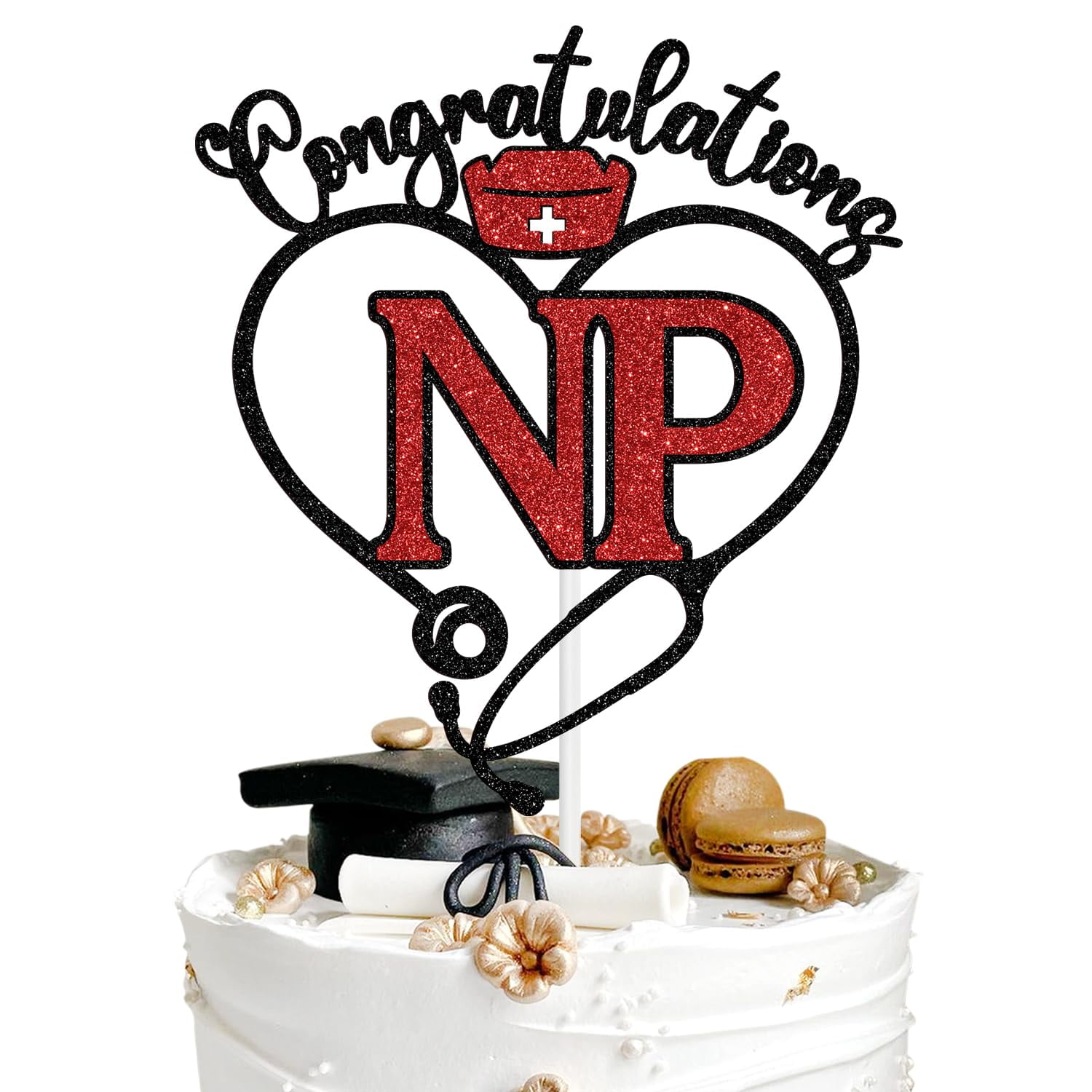 Congratulations NP Cake Topper, Congrats Nurse, RST1 Future Nurse ...