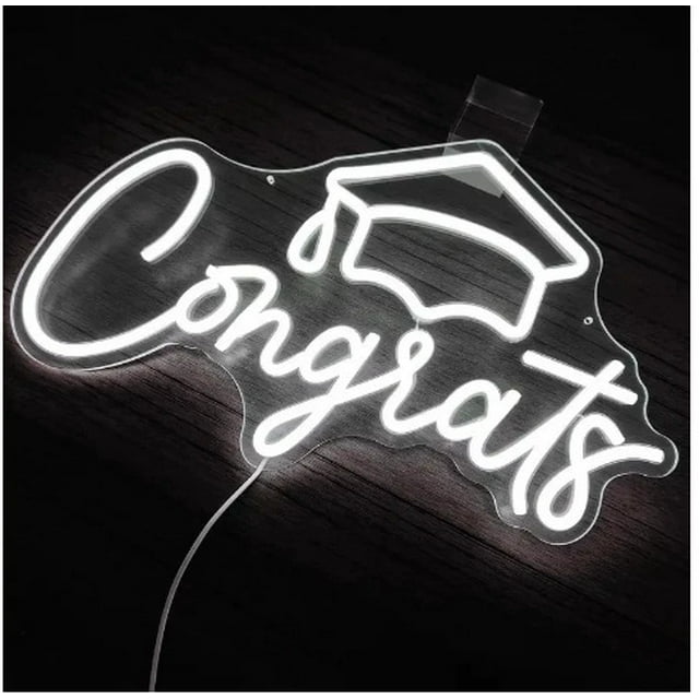 Congratulations Neon Sign for Backdrop - USB Powered with Switch ...