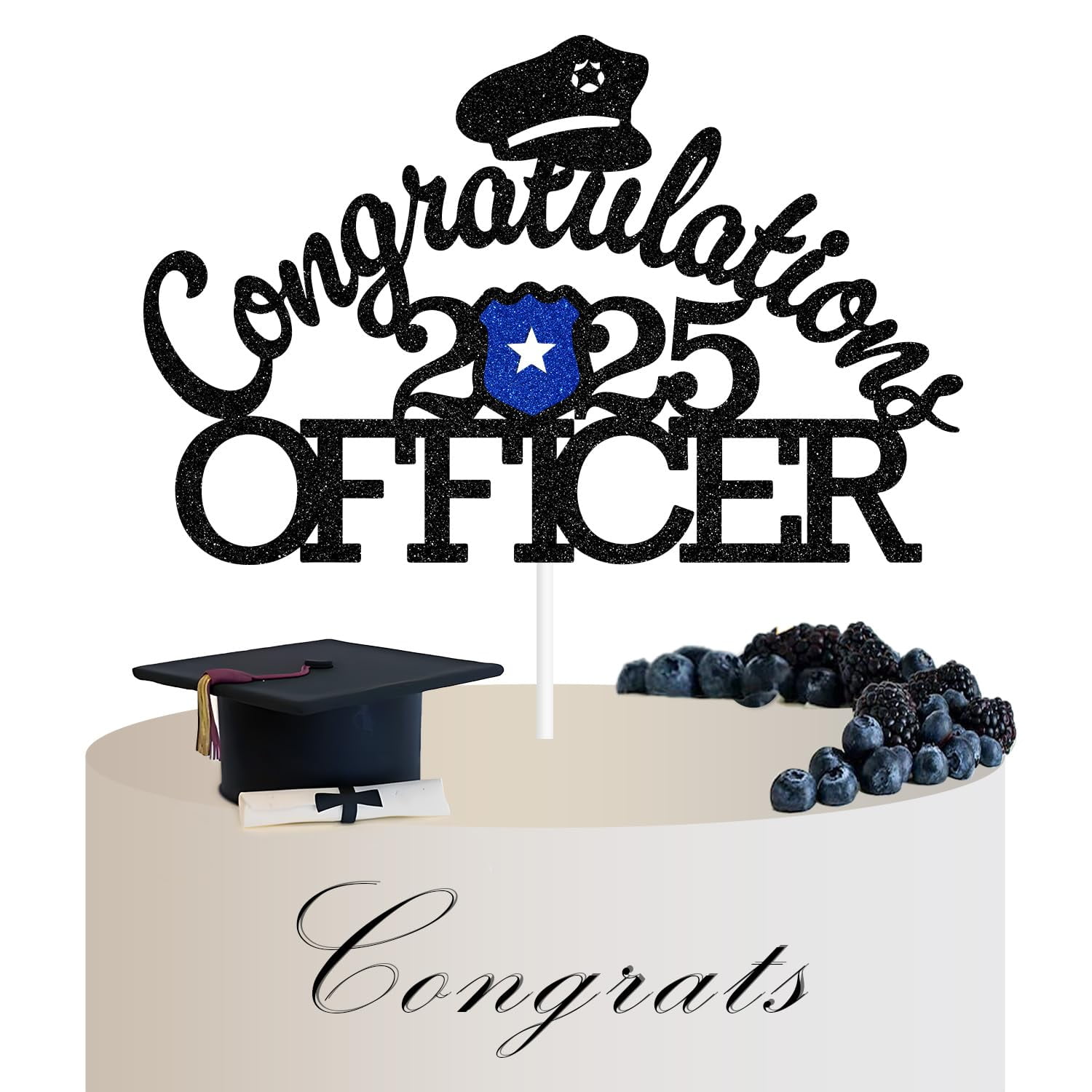 Congratulations Officer Cake Topper, Congrats Police RST1 Officer, 2025 ...