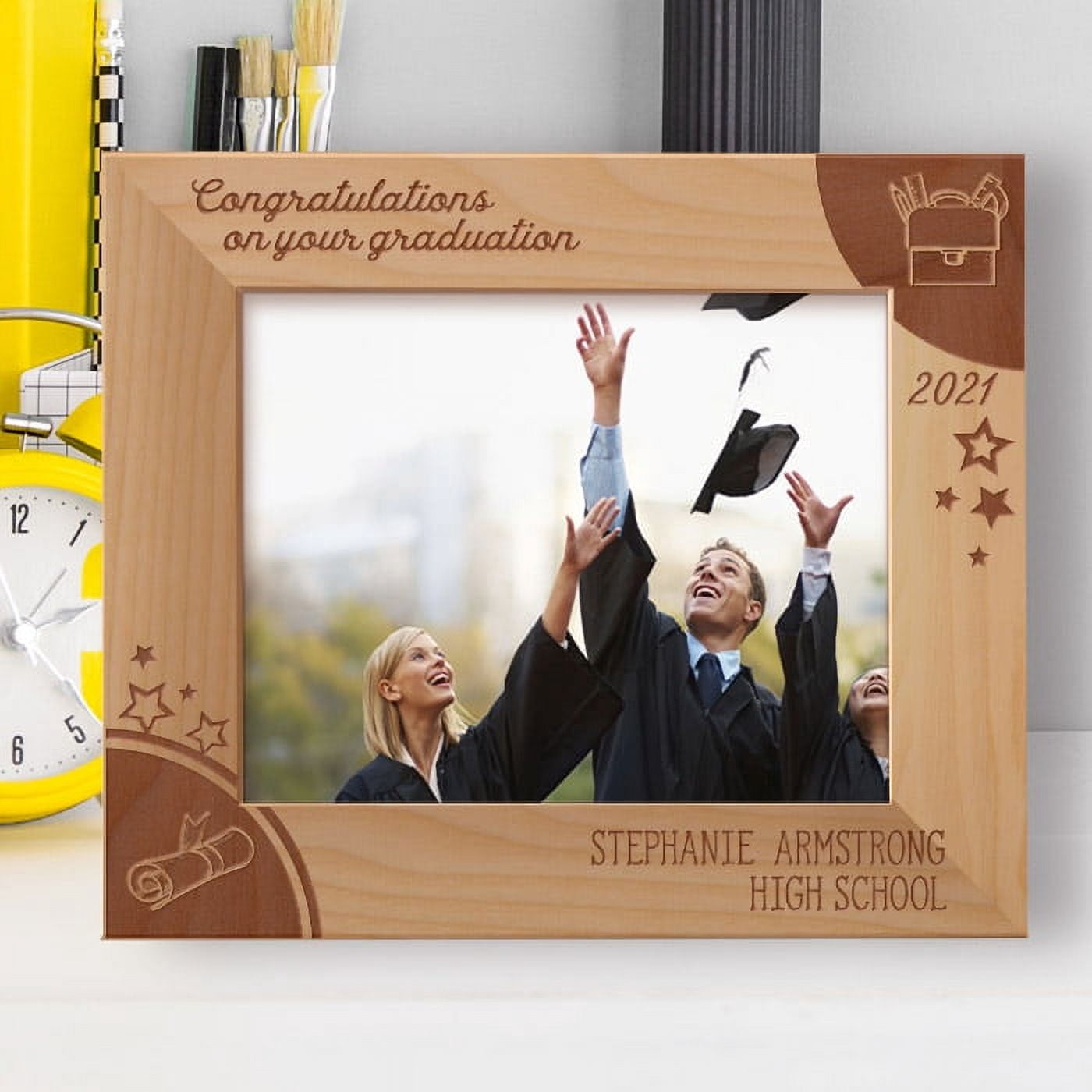 Congratulations On Your Graduation Personalized Wooden Frame-10" x 8 ...