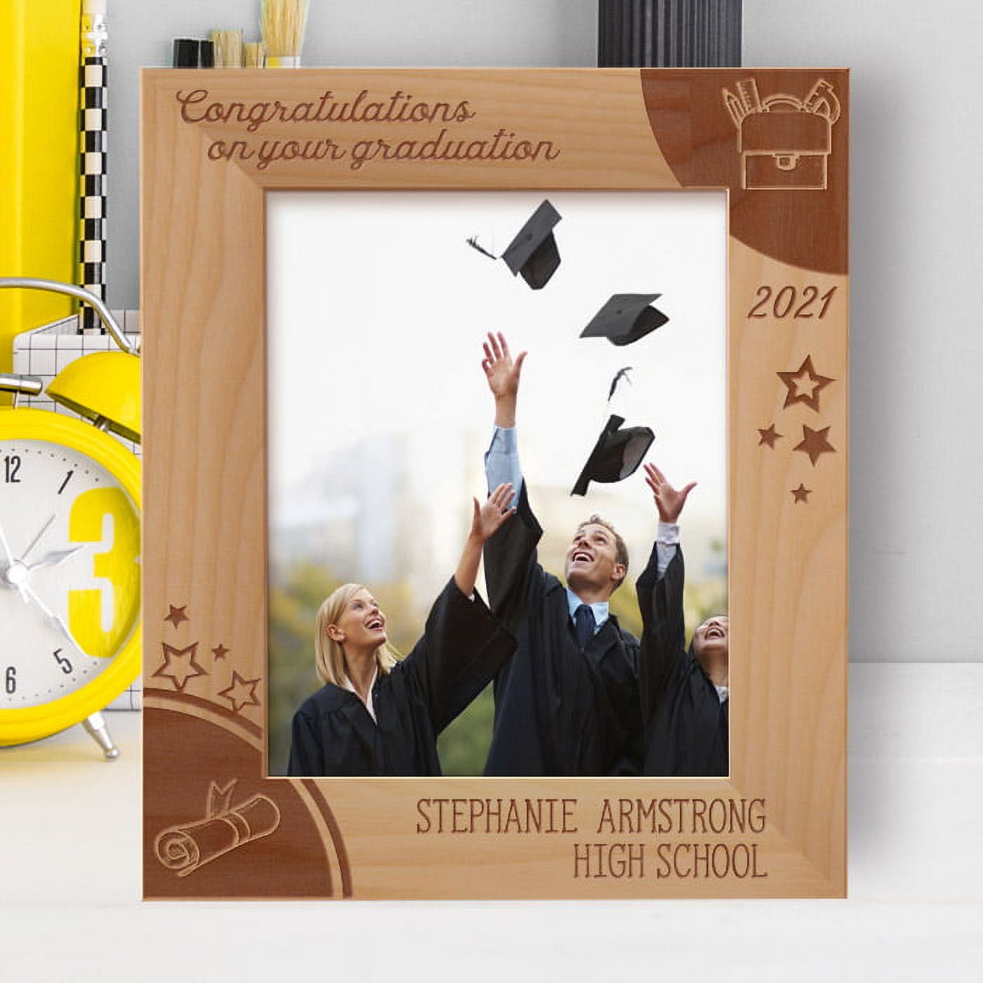 Congratulations On Your Graduation Personalized Wooden Frame 8" x 10 ...