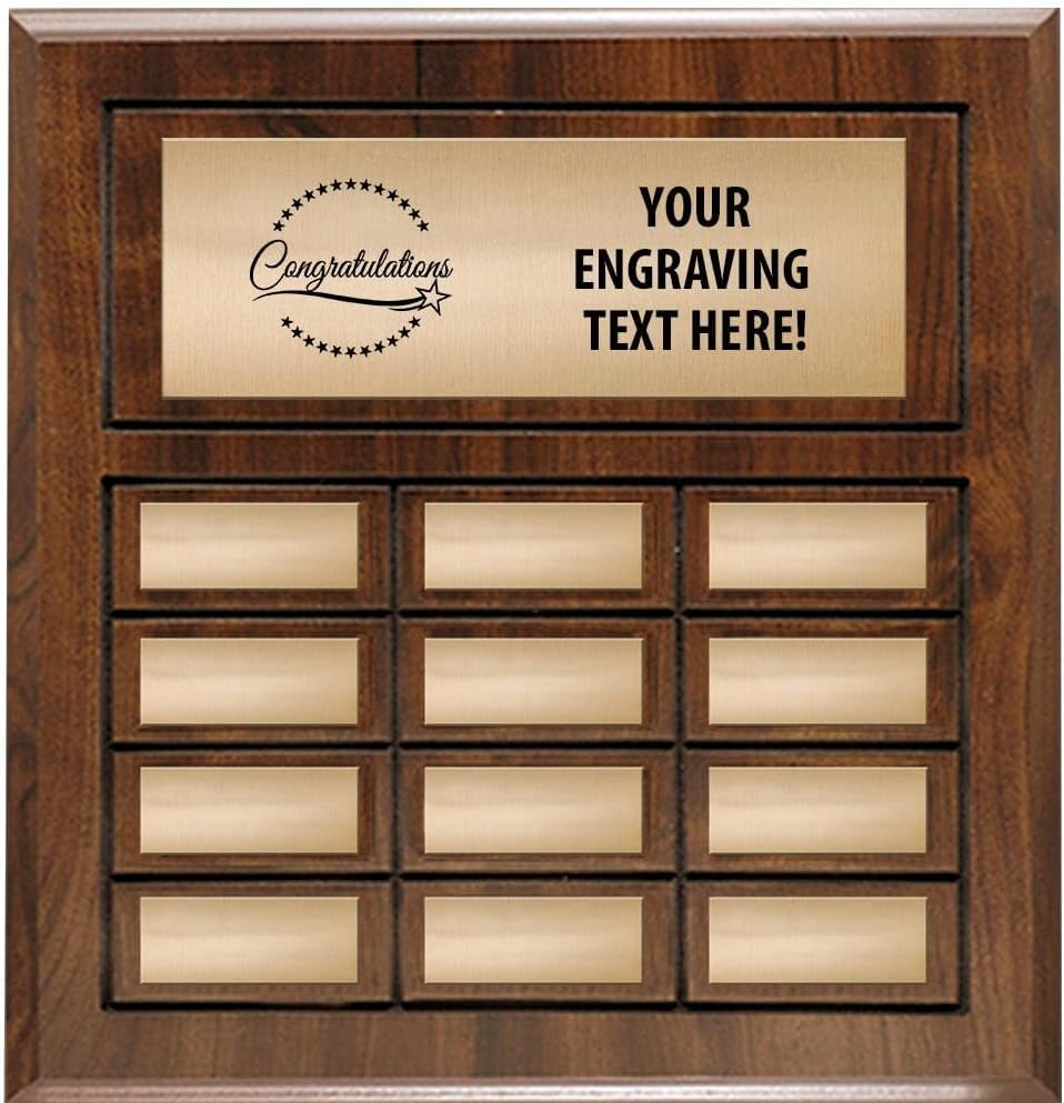 Congratulations Perpetual Plaque, 12" x 12 1/2" Recognition Plaque Award - Walmart.com