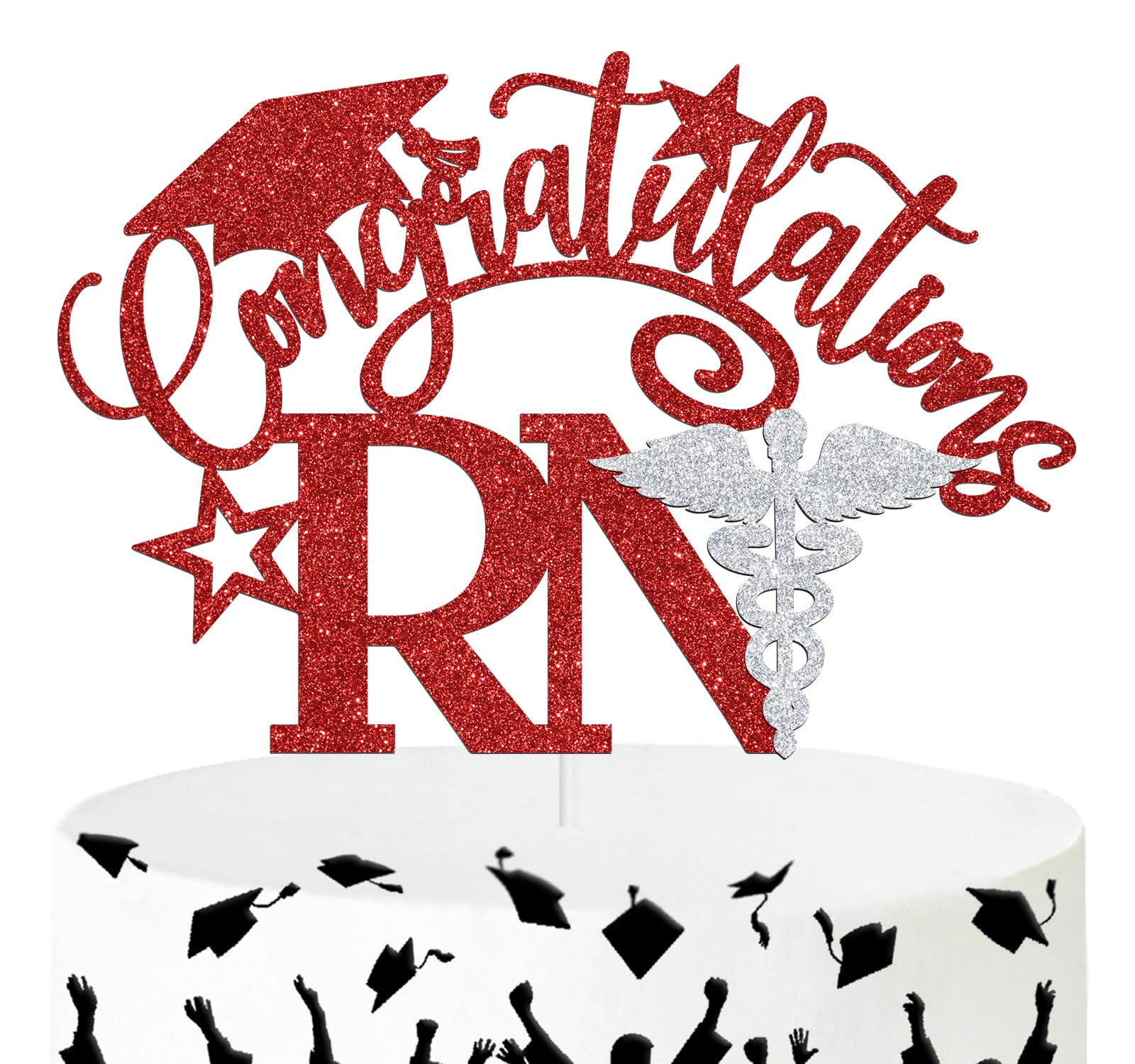 Congratulations RN CakeITSC Topper, Congrats Nurse/BSN Cake Decor, 2025 ...
