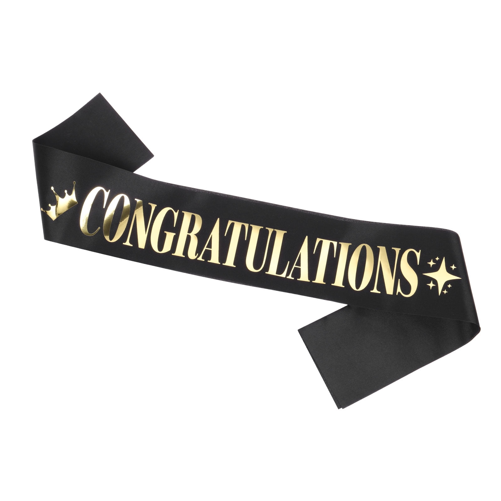Congratulations Sash for Women Graduation Party Birthday Decor Black ...