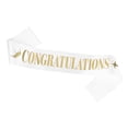 Congratulations Sash for Women Graduation Party Birthday Decor White ...
