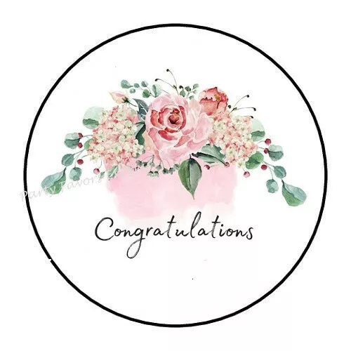 Congratulations Sticker Party Favors Sticker Envelope Seals Labels ...