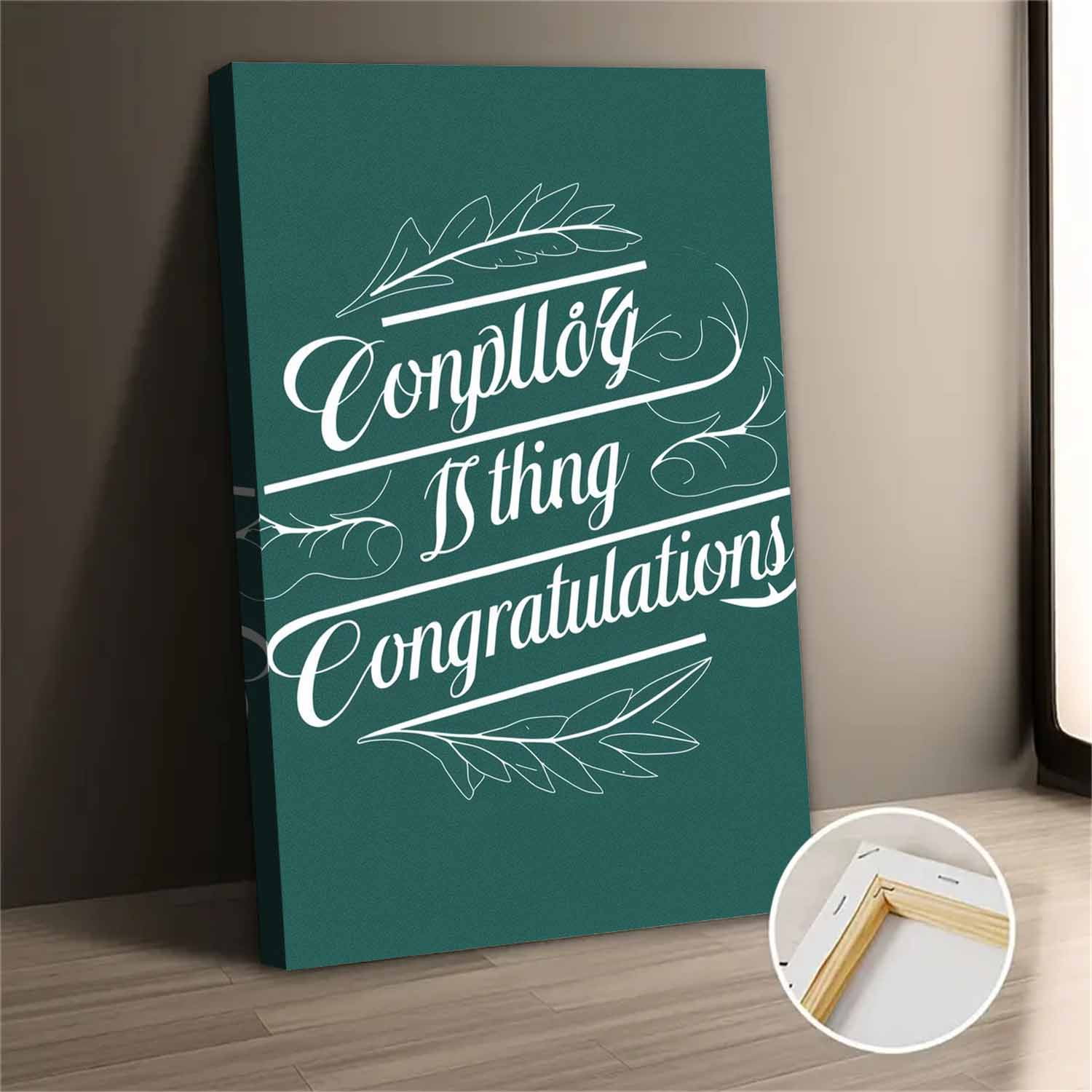 Congratulations Wall Art Canvas Print For Home Decoration - Walmart.com