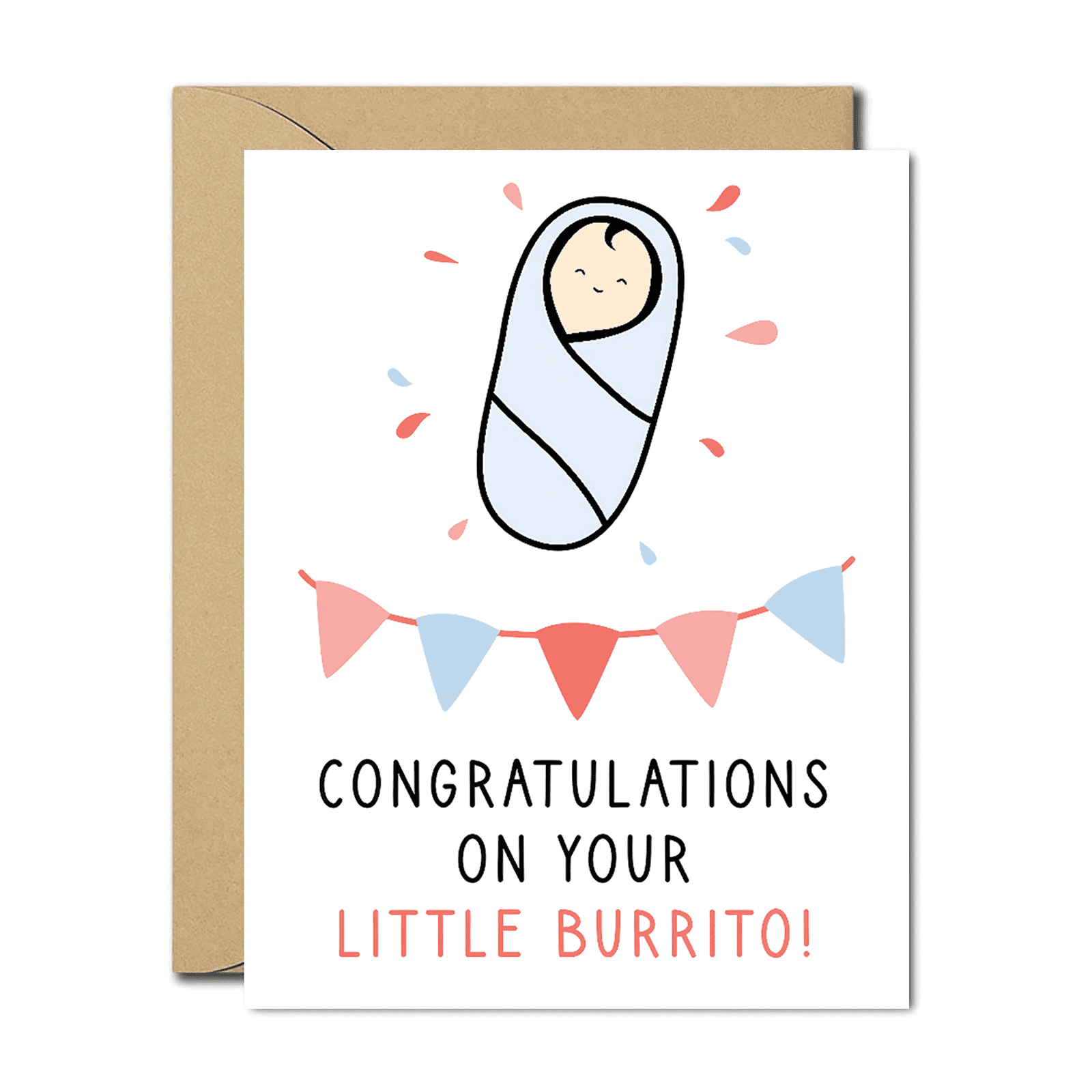 Congratulations on Your Little Burrito Card – Adorable Baby ...