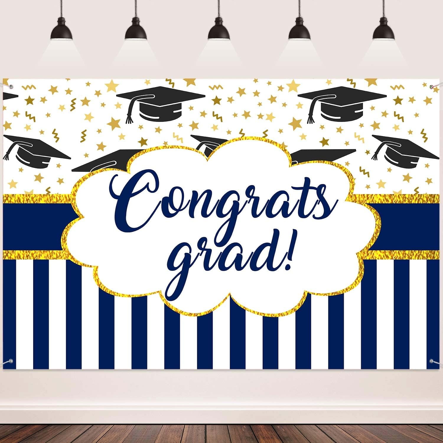 Congratulatory Graduates Backdrop Banner Graduation Party Scene ...