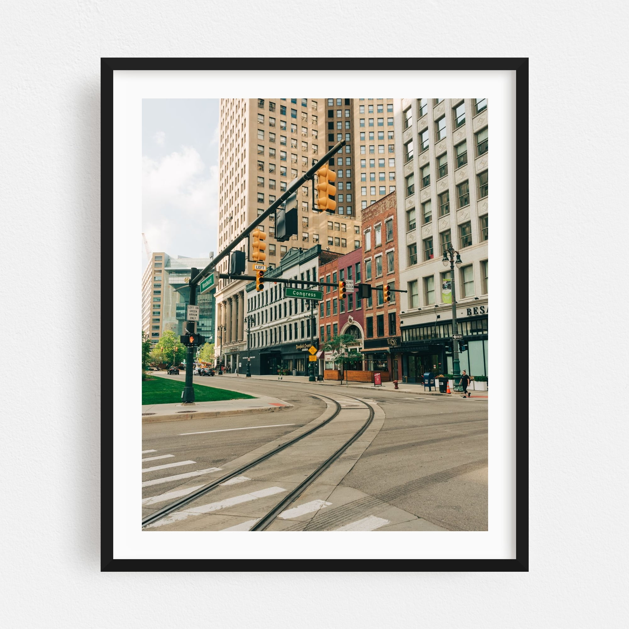 Congress & Woodward, Detroit - Detroit Michigan Photography Cityscape ...