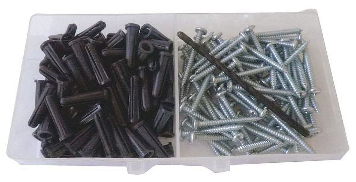 Conical Anchor Kit, Not Rated Tension Strength, 1-3/8"L, Plastic, 50 PK ...