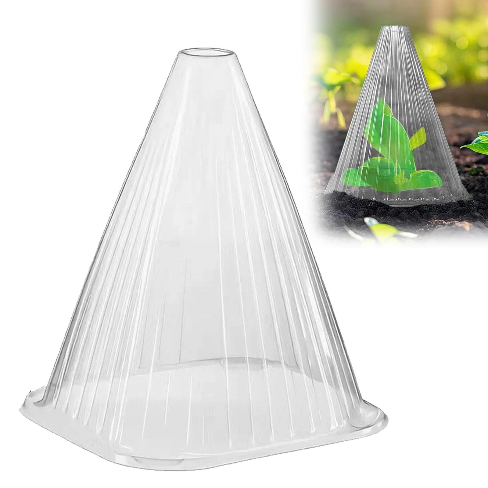 Conical Bell Shaped Plant Cover for Greenhouse Frost Protection, Garden ...