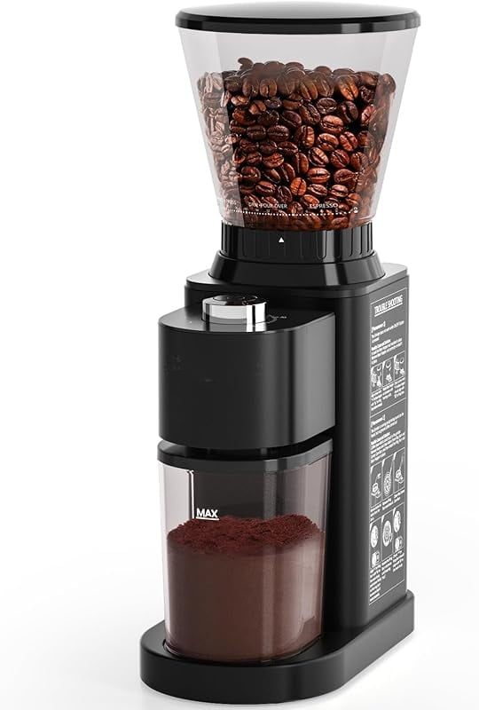 Conical Burr Coffee Grinder Electric,Coffee Bean Grinder with 48 Gind ...