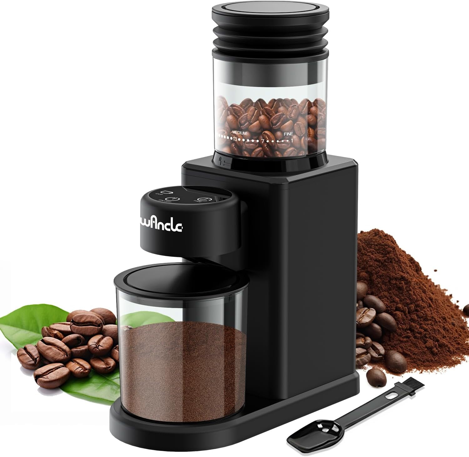 Conical Burr Coffee Grinder Touch Edition Electric Coffee Bean Grinder ...