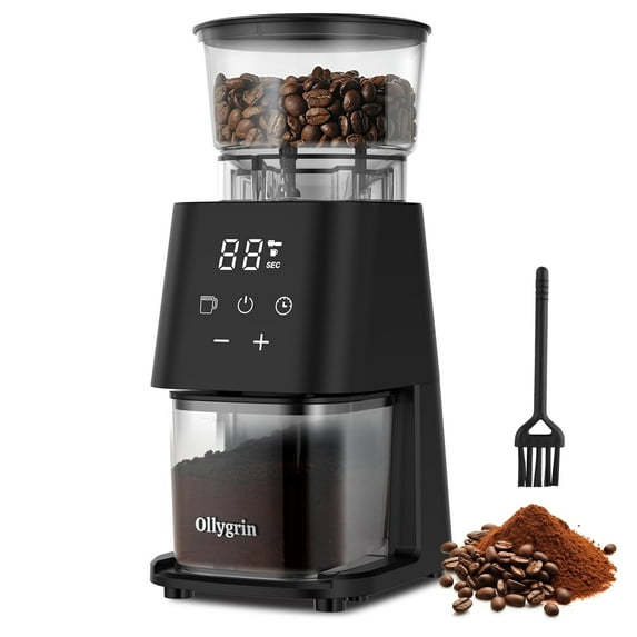 Conical Burr Coffee Grinder with Touch Panel, Adjustable Coffee Bean ...