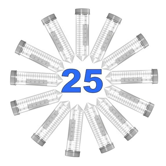 Conical Centrifuge Tubes 50mL, 75pcs Plastic Test Tubes with Leakproof ...