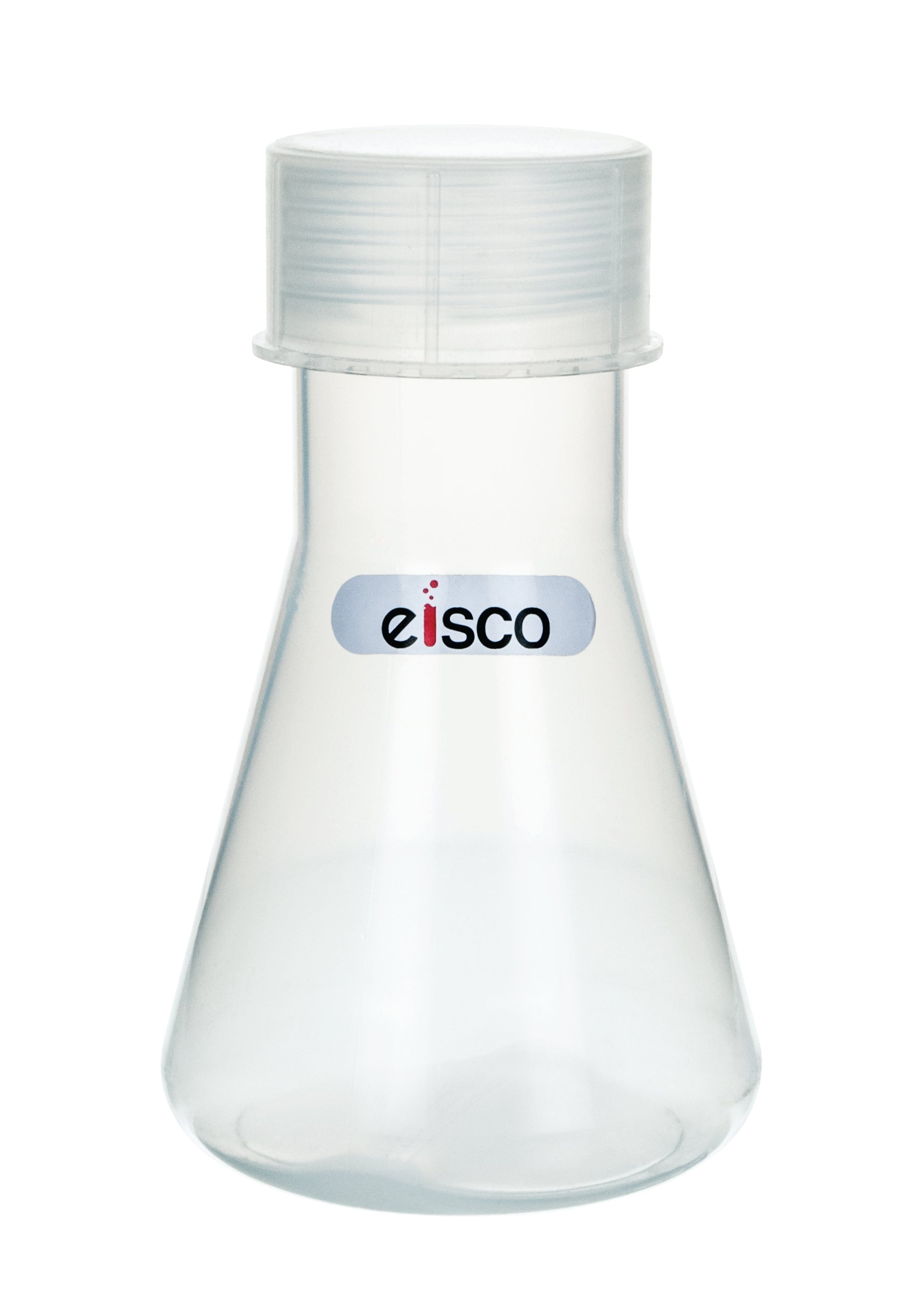 Conical Lab Flask with Screw Cap, 250mL - Translucent Polypropylene Polypropylene - Chemical ...