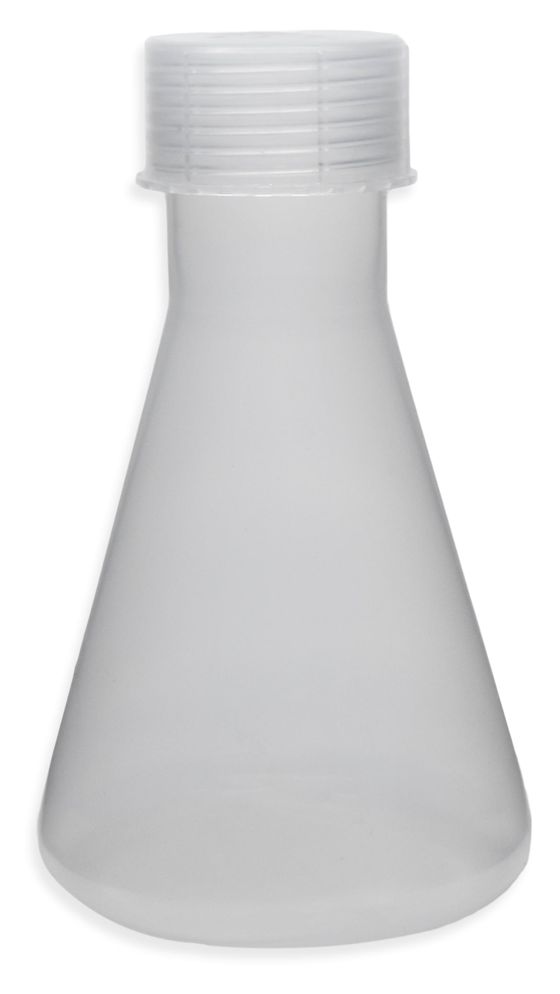 Conical Lab Flask with Screw Cap, 500mL - Translucent Polypropylene ...