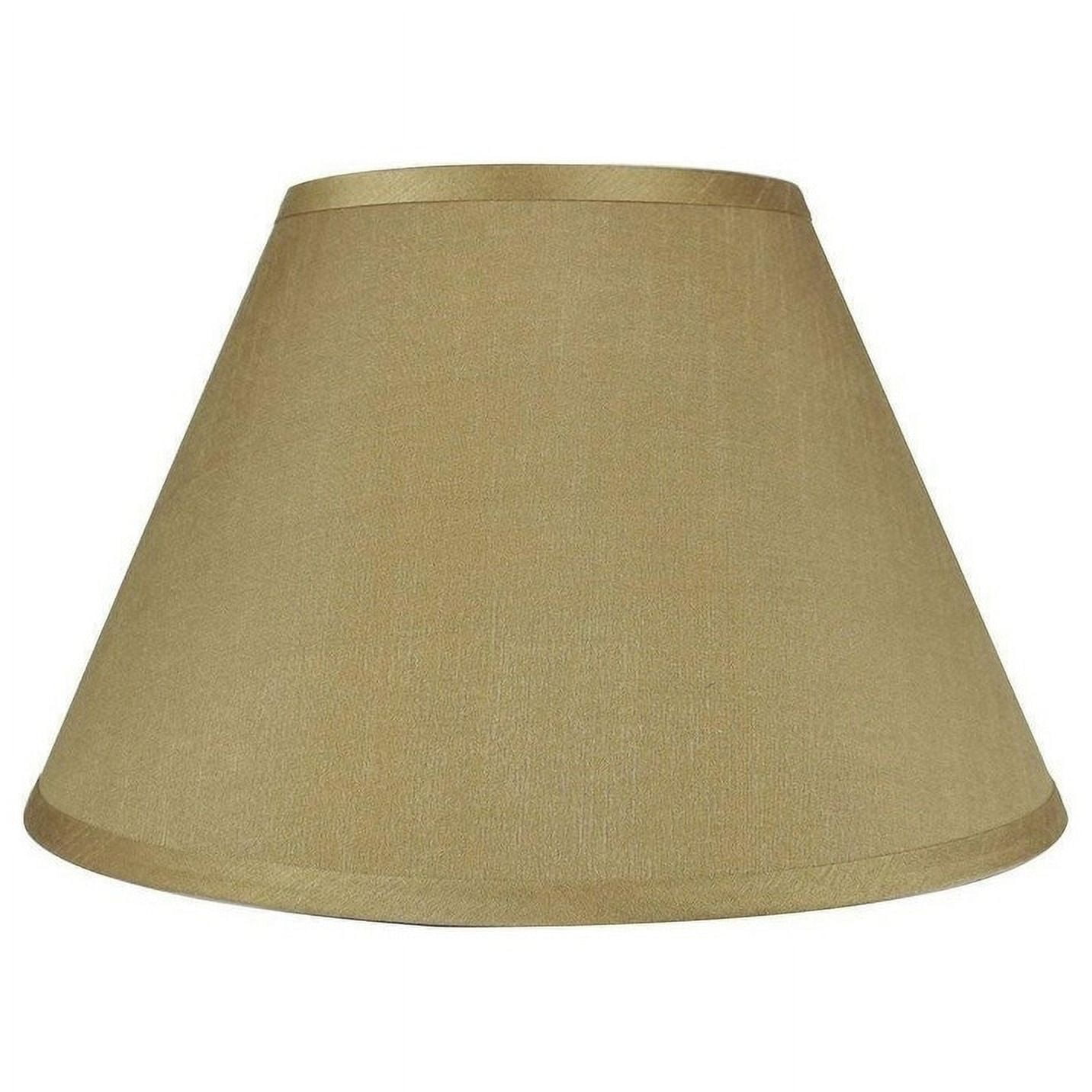 Conical Lamp Shade,Faux Silk, 8" Top, 16" Bottom, 10" Slant Gold 13 to ...
