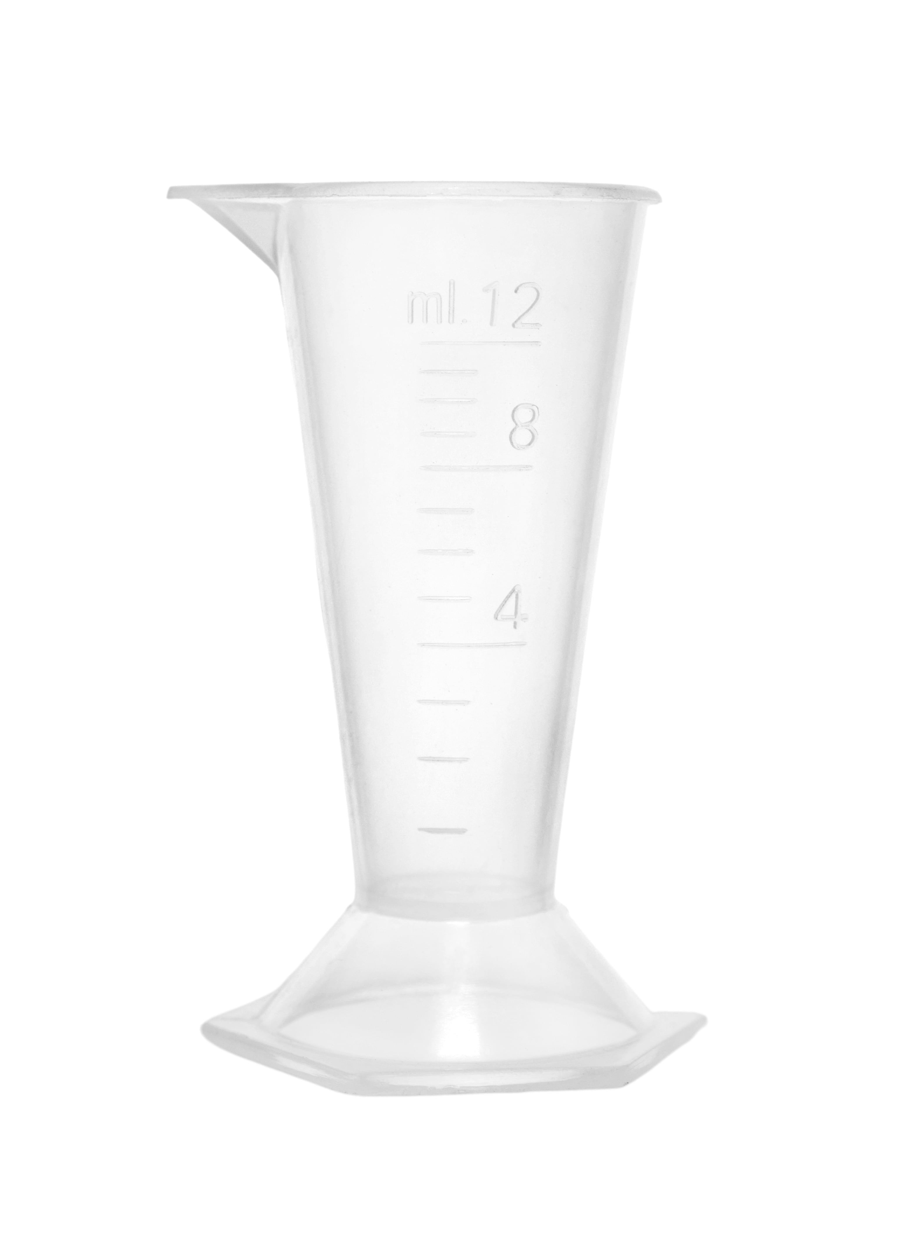 Conical Measure, 12ml - Polypropylene Plastic, Translucent - Pouring ...