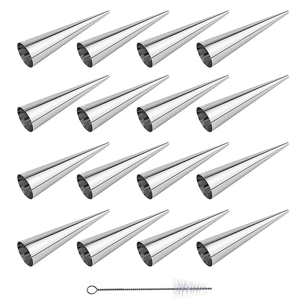 Conical Tube Cone Roll Moulds Stainless Steel Spiral Croissants Moulds ...