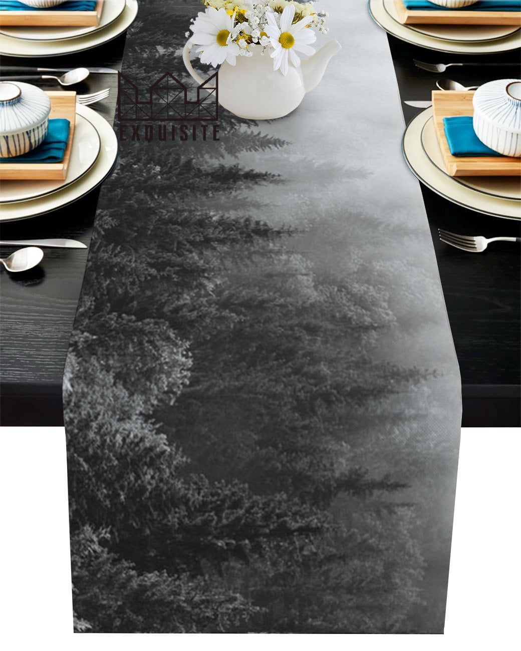 Conifer Forest Mist Jungle Arbor Coffee Table r Home r Farmhouse Rustic ...