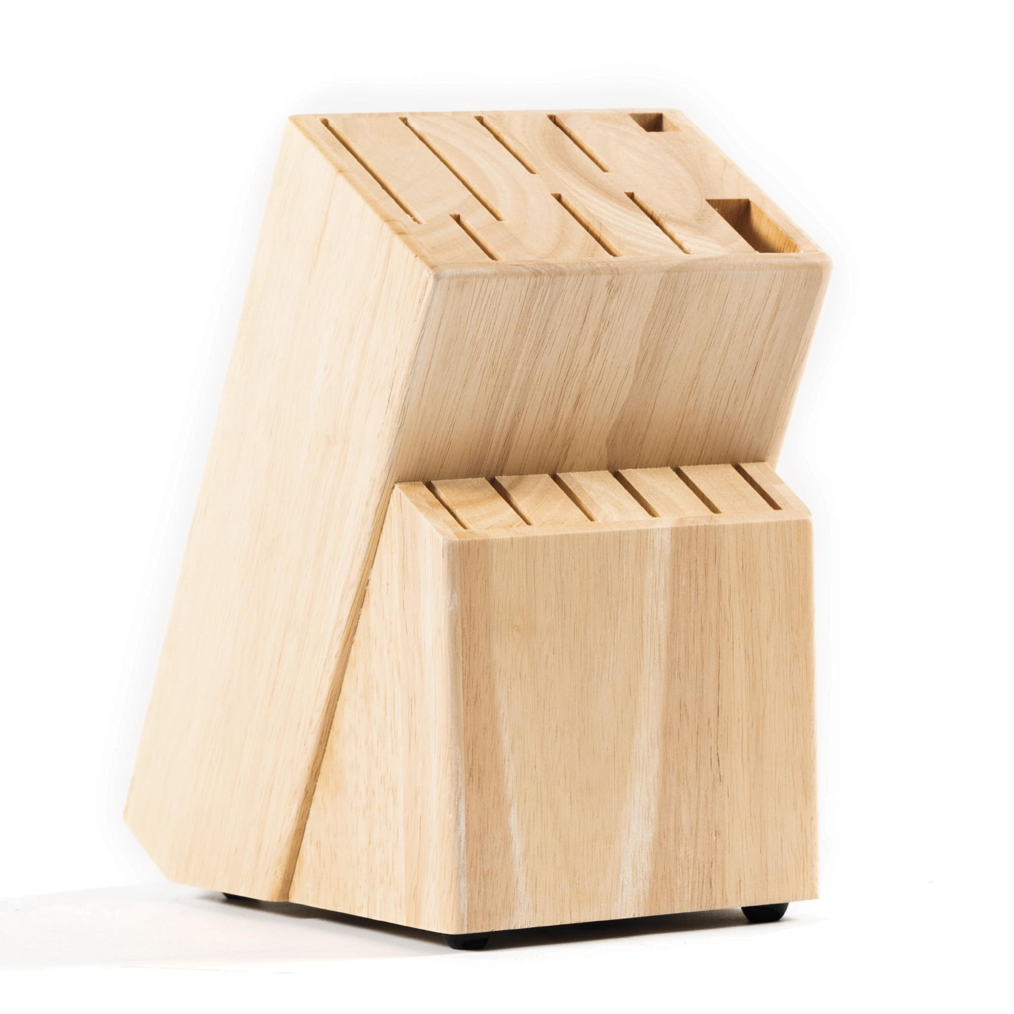 Coninx Rubber Wood Kitchen Block - 15 Slots Holder - Professional ...